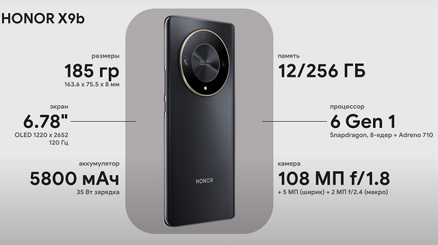 Обзор смартфона Honor X9b (модель ALI-NX1) | TSL